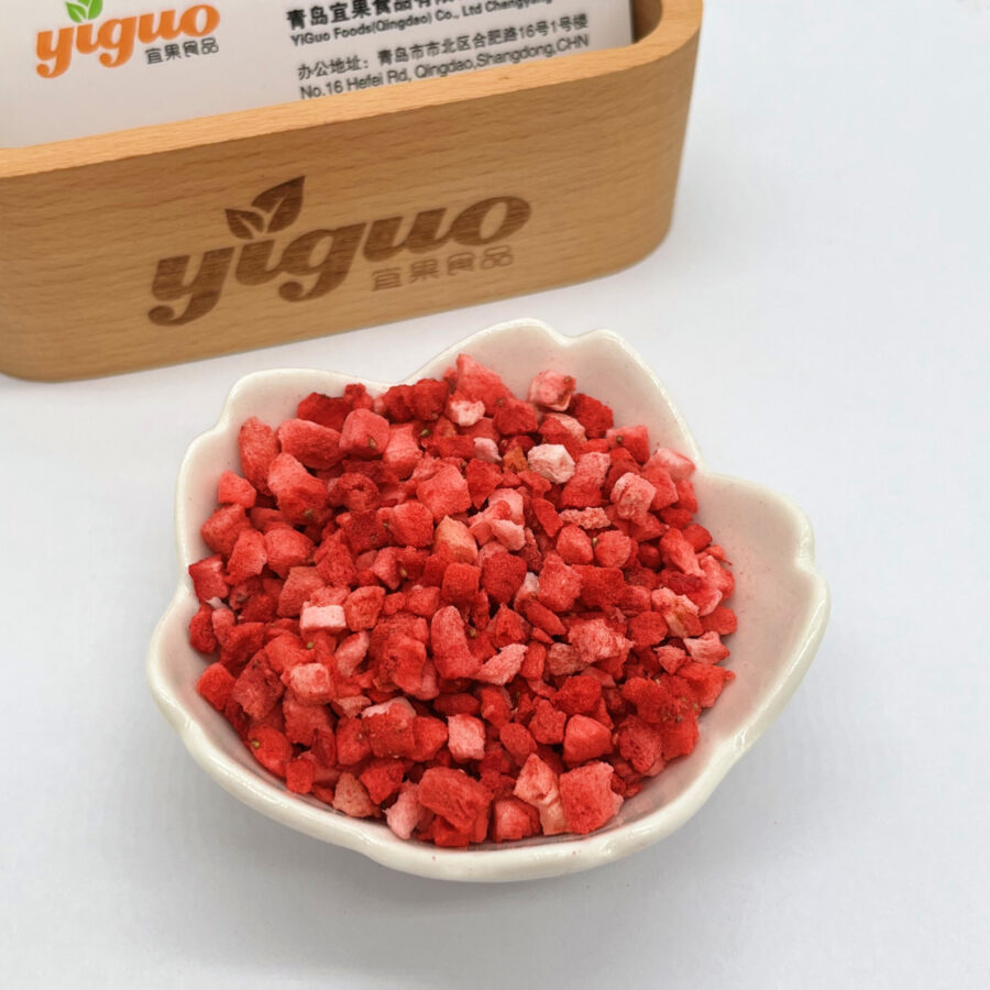 Freeze dried diced strawberries – Yiguo Foods(Qingdao) CO., ltd